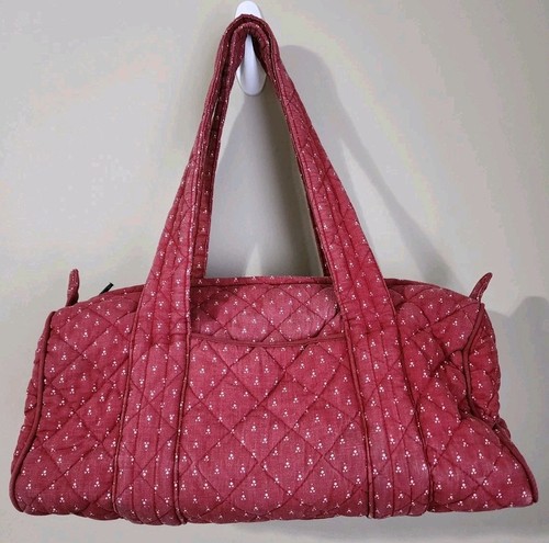 Vintage Laura Ashley Maroon Small Duffel Bag Made in Carno Wales UK ...