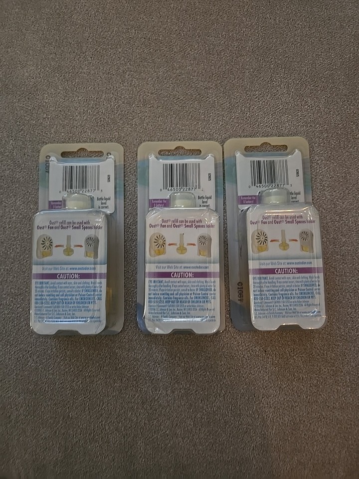 (3) OUST CITRUS SCENT OIL Fan Refills or Small space Refills | eBay