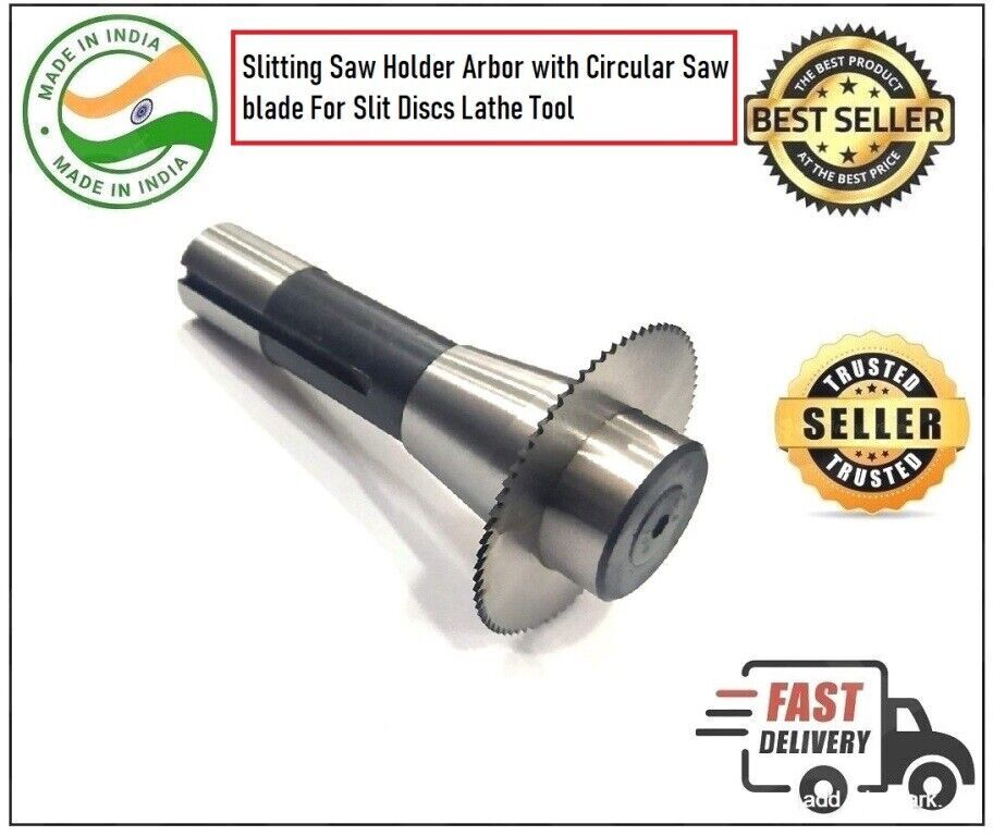 Slitting Saw Holder Arbor with Circular Saw blade For Slit Discs Lathe ...