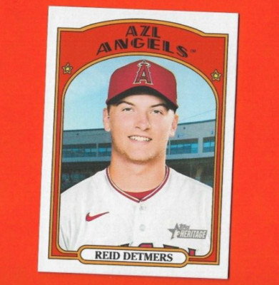2021 Topps Heritage Minors #126 Reid Detmers - AZL Angels | eBay