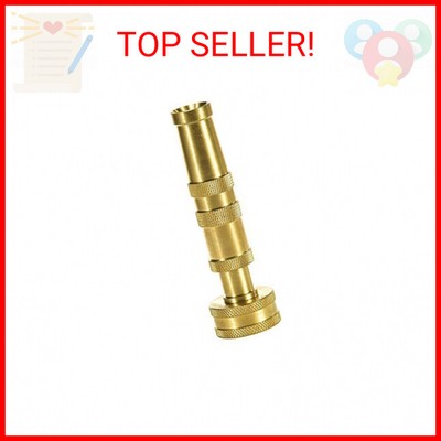 Heavy-Duty Brass Hose Nozzle, Adjustable Twist Hose Nozzle, Jet Sweeper ...