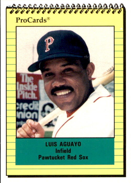 1991 Pawtucket Red Sox ProCards #43 Luis Aguayo Dorado Puerto Rico PR ...