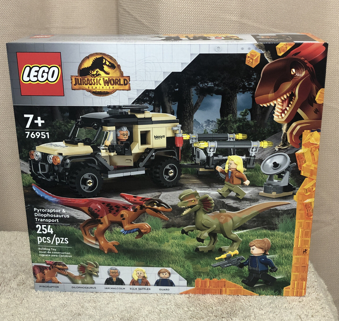 Buy LEGO JURASSIC WORLD DOMINION PYRORAPTOR & DILOPHOSAURUS TRANSPORT ...