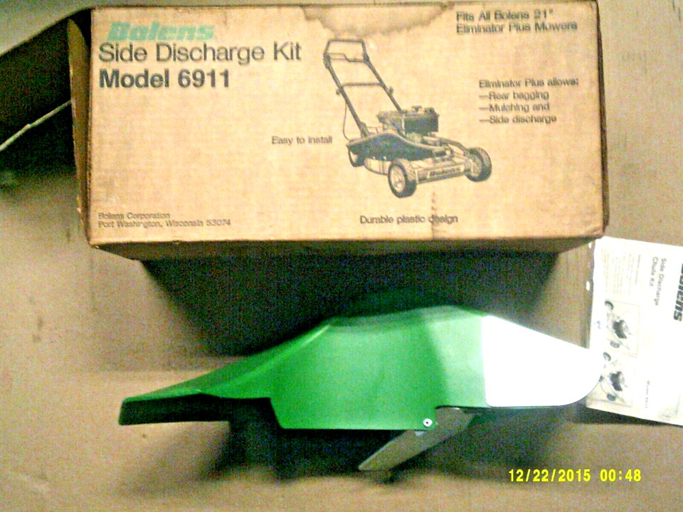 New Old Stock Bolens 21" Walk Mower Side Discharge Kit 6911 | eBay