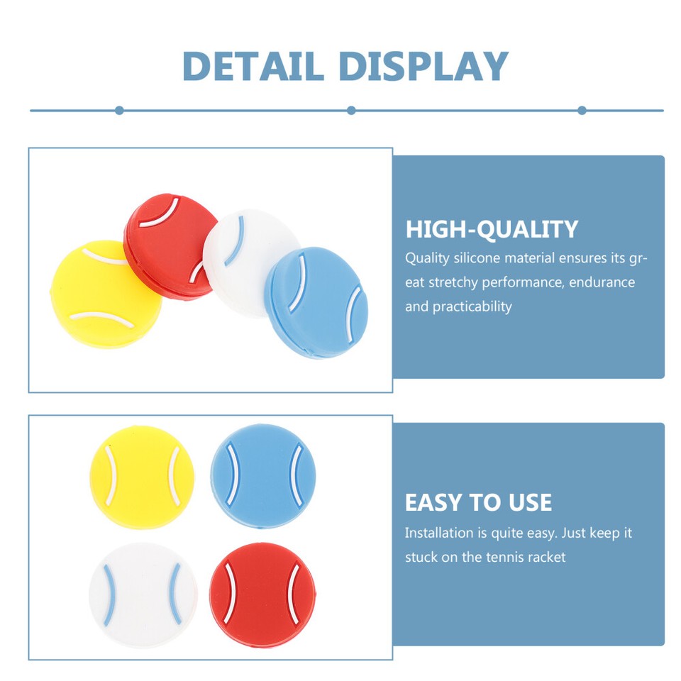 10 Pcs Tennis Racquet Dampener Tennis String Dampener Rubber Band ...