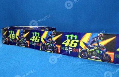 Valentino Rossi superbike MotoGP satin cake/craft/hair ribbon ...