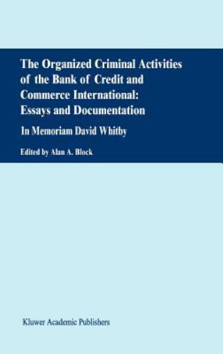 Organized Criminal Activities of the Bank of Credit and Commerce ...