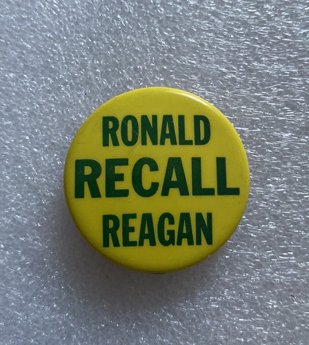 RONALD RECALL REAGAN Anti Campaign Pin Pinback Button Political 1.5" | eBay