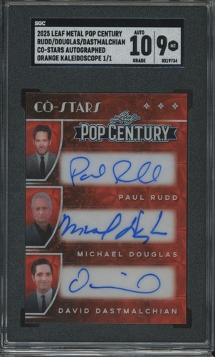 2025 Leaf Pop Century Orange Rudd Douglas Dastmalchian 1/1 Mint SGC 9 ...