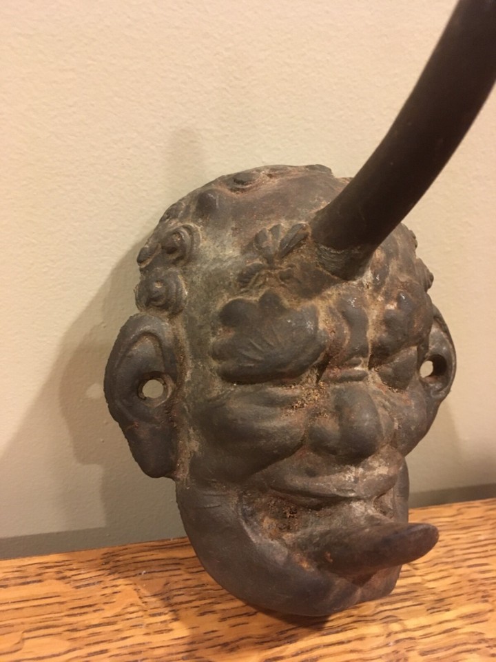 old japanese iron tengu mask antique | eBay