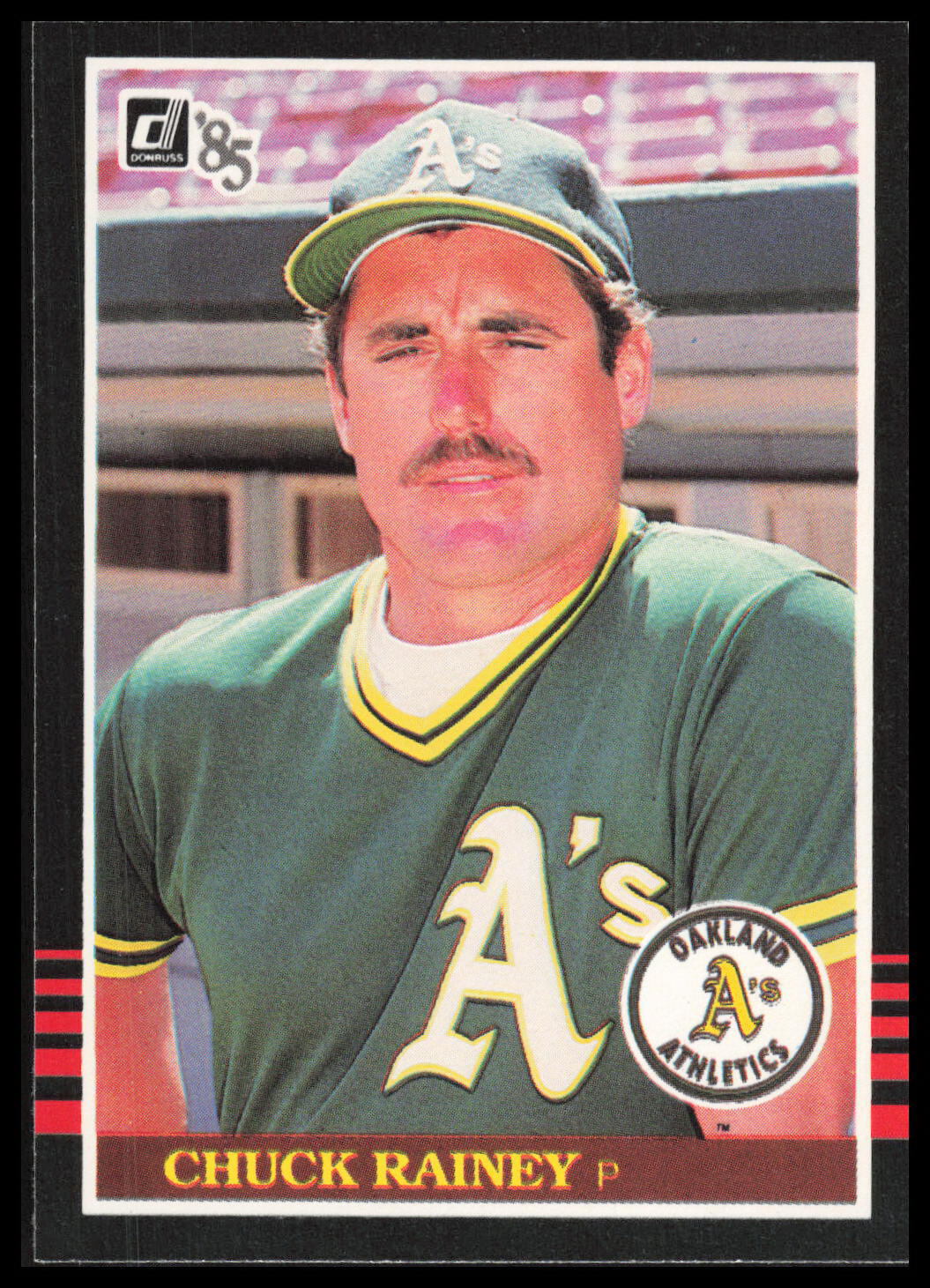 1985 Donruss Chuck Rainey #618 Oakland Athletics 33E | eBay