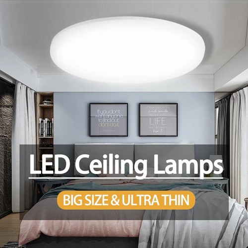 50W Bright LED Ceiling Light Panel Flush Mount Fitting Bathroom Kitchen ...