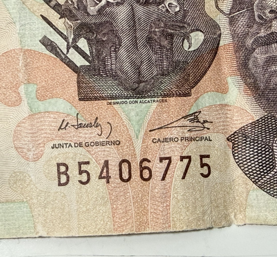 500 Pesos Mexican Banknote Diego Rivera Frida Kahlo Circulated | eBay