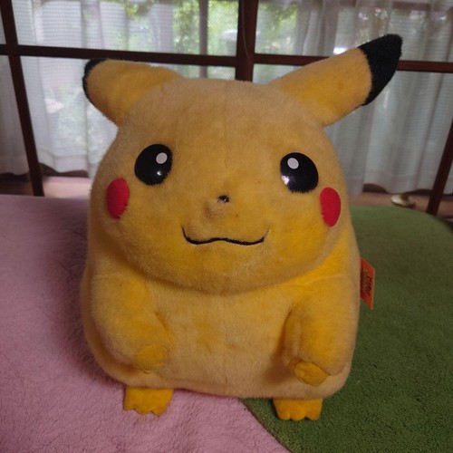 Pikachu Plush Toy/Bank 40cm Meiji Curl Rare Used Collectible RR1 | eBay