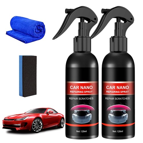 2PCS Nano Car Spray, Scratch Remover, Scratch Fix, Car Wax for Cars ...