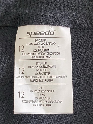 Speedo 12 Black/Purple/White Racerback 1 Pce Soft Cup Swimsuit NWOT | eBay