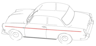 VW Type 3 Body & Sill Slim trim set 67-69 W/side markers Fastback ...