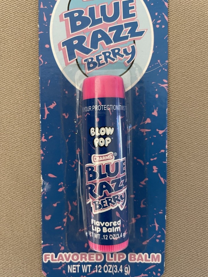 .12 Oz. Blow Pop Blue Razz Berry Flavored Lip Balm By Lotta Luv, New In ...