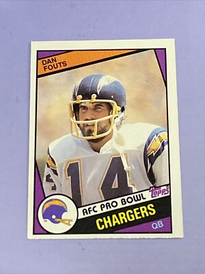 Vintage 1984 Topps #179 DAN FOUTS SD Chargers Oregon Ducks QB NFL HOF ...