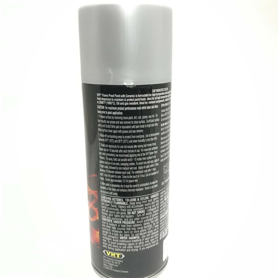 VHT SP106 FlameProof Flat Silver Paint, Header Paint Silica Ceramic ...