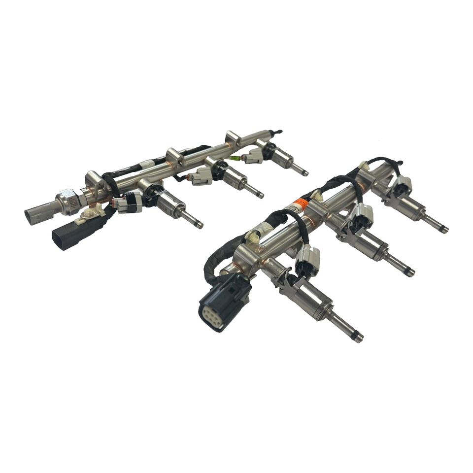 Ford 3.5L 3.5 Turbo EcoBoost Fuel Injector Rail Assembly & Injector 6 ...