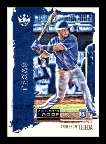 2021 Panini Diamond Kings Artist Proof Blue #154 Anderson Tejeda Texas ...