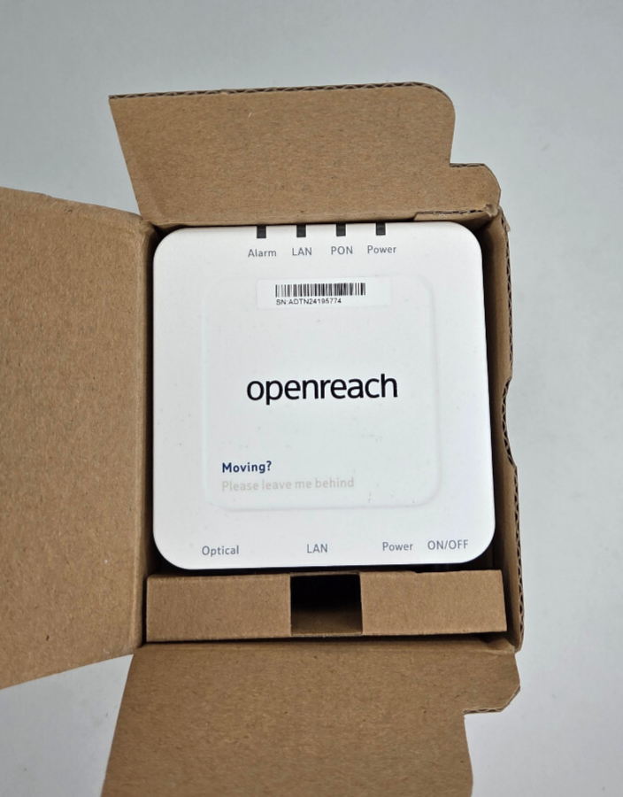 BT Openreach Adtran SDX611 GPON Terminal ONT 111093 Fibre Optic White ...