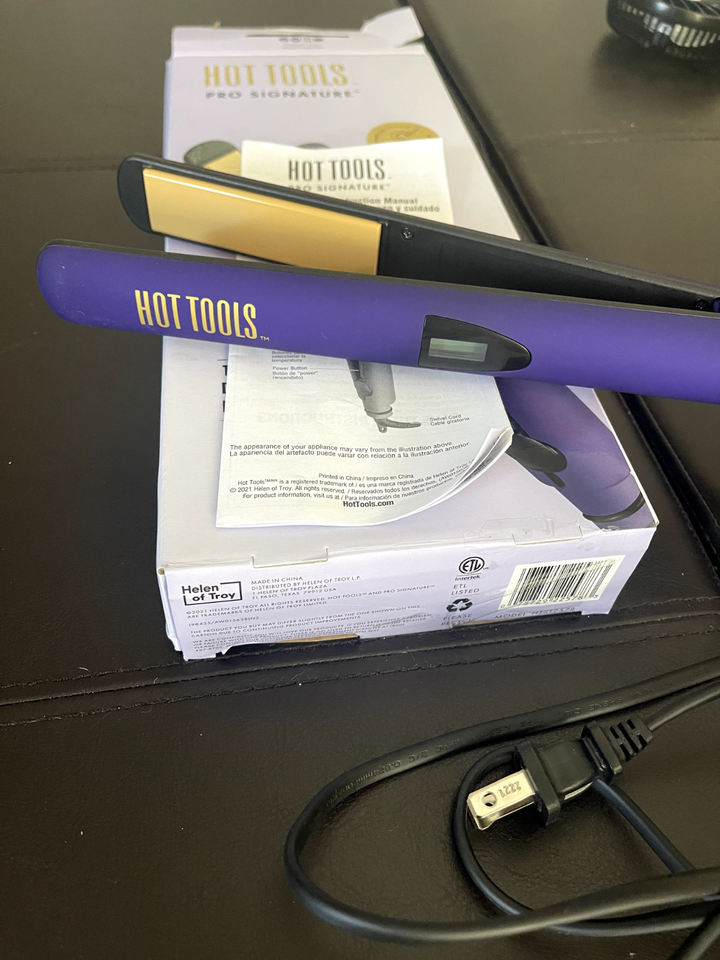 HOT TOOLS Pro Signature Ceramic Digital Flat Iron, 1 inch | eBay