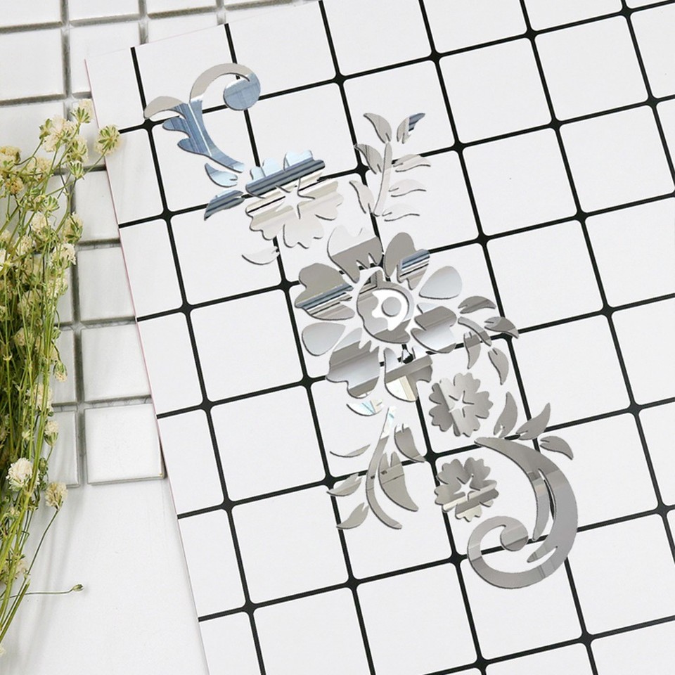 Wall Art for Living Room Flower Vine Sticker Home Background Decal ...