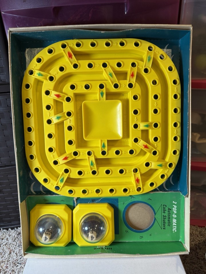 VTG 1970 POP O MATIC Cross Over The Bridge Board Game Kohner Brothers ...