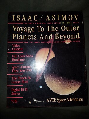 Vintage Isaac Asimov Voyage to the Outer Planets and Beyond 1987 VHS ...