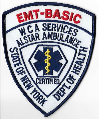 State of New York Dept. of Health EMT-Basic Shoulder Patch | eBay