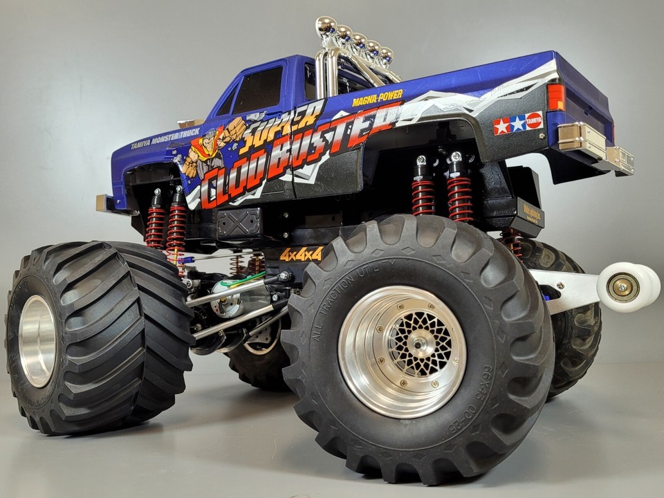 Aluminum Set Wheel Rim Tamiya 1/10 Super Clodbuster Bullhead TXT-1 ...