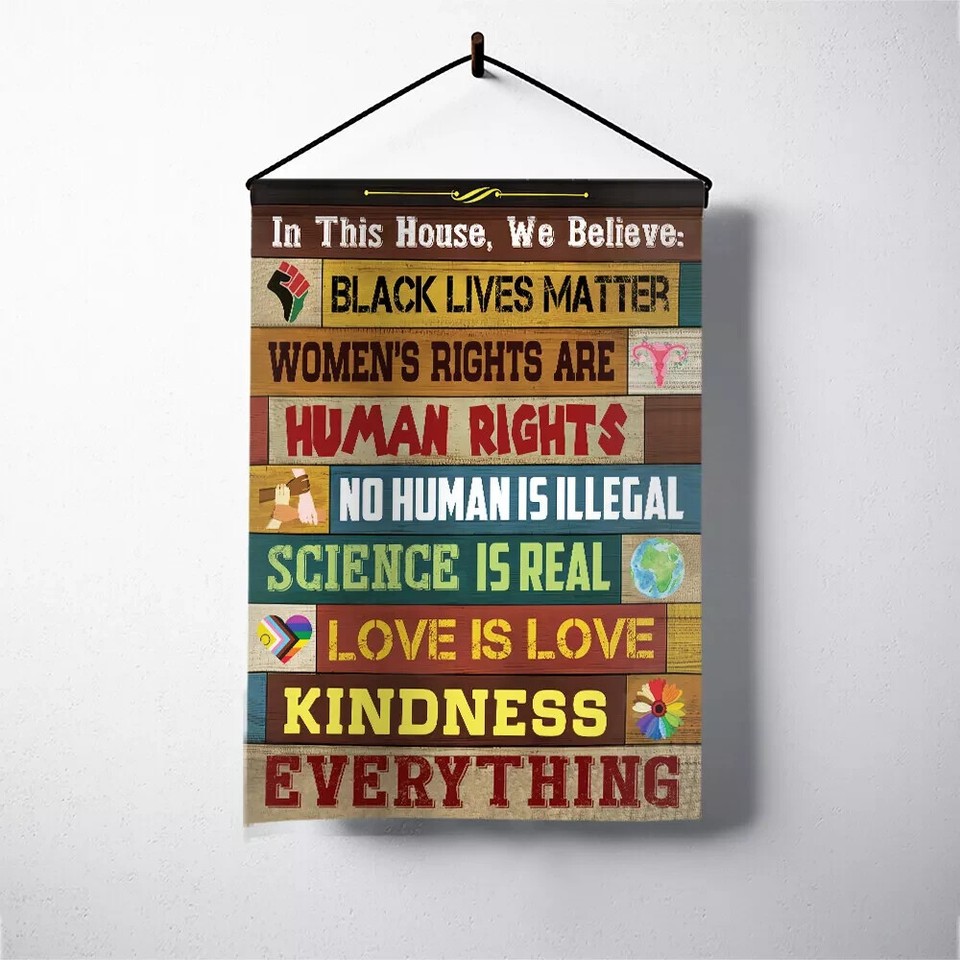 In This House We Believe Flag, Diversity Inclusion Flag, Kindness Is ...