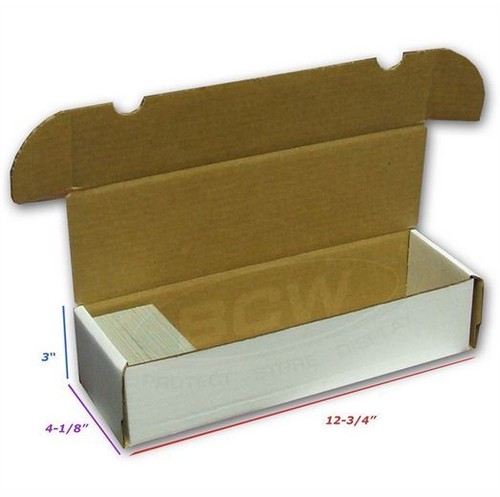 660 Count Cardboard Card Storage Box - Holds 580 Standard / 940 Gaming ...