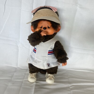 Rare Hard to Find VNTG 18” Female Monchhichi Doll with Tennis Outfit ...