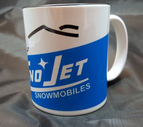 Reproduction Vintage Sno Jet Dealer Sign Snowmobile Logo Coffee Mug ...