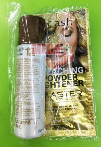 Dcash Professional Hair Powder Lightener + Developer Cream # Gold Color ...