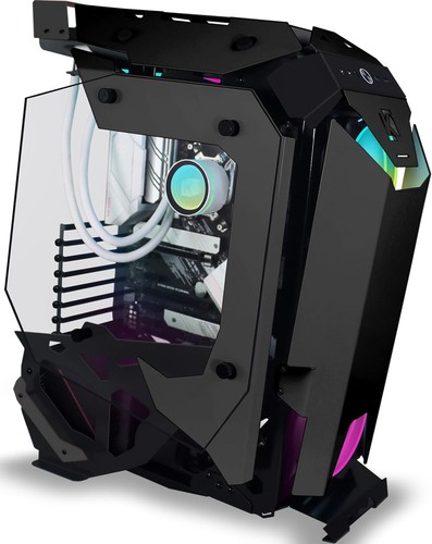 Mech PC Case - ATX Tower Gaming Computer Case with Tempered Glass | eBay UK