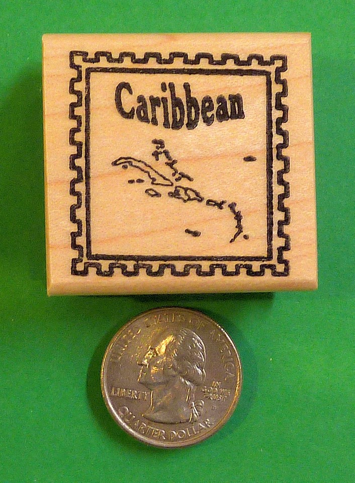 Country and Continent Passport Stamp Frame Rubber Stamps, wood mtd ...