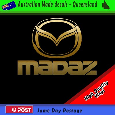 MADAZ Sticker GOLD - Bumper Decal Decal MAZDA JDM DRIFT RX8 RX7 | eBay
