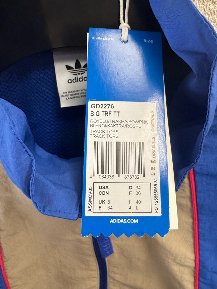 Adidas Royal Blue Track Top UK Size 8 REF CB132 | eBay
