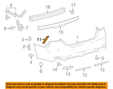 Toyota OEM 2018 Camry Rear Bumper-extension Right 5216506030 for sale ...