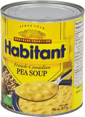 6 Cans Habitant French Canadian Pea Soup 796ml 28oz Each -Canada- Free ...
