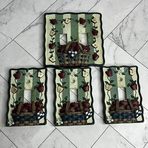 Apple Orchard Kitchen Dining Apples Switchplates Set of 4 Light Switch ...