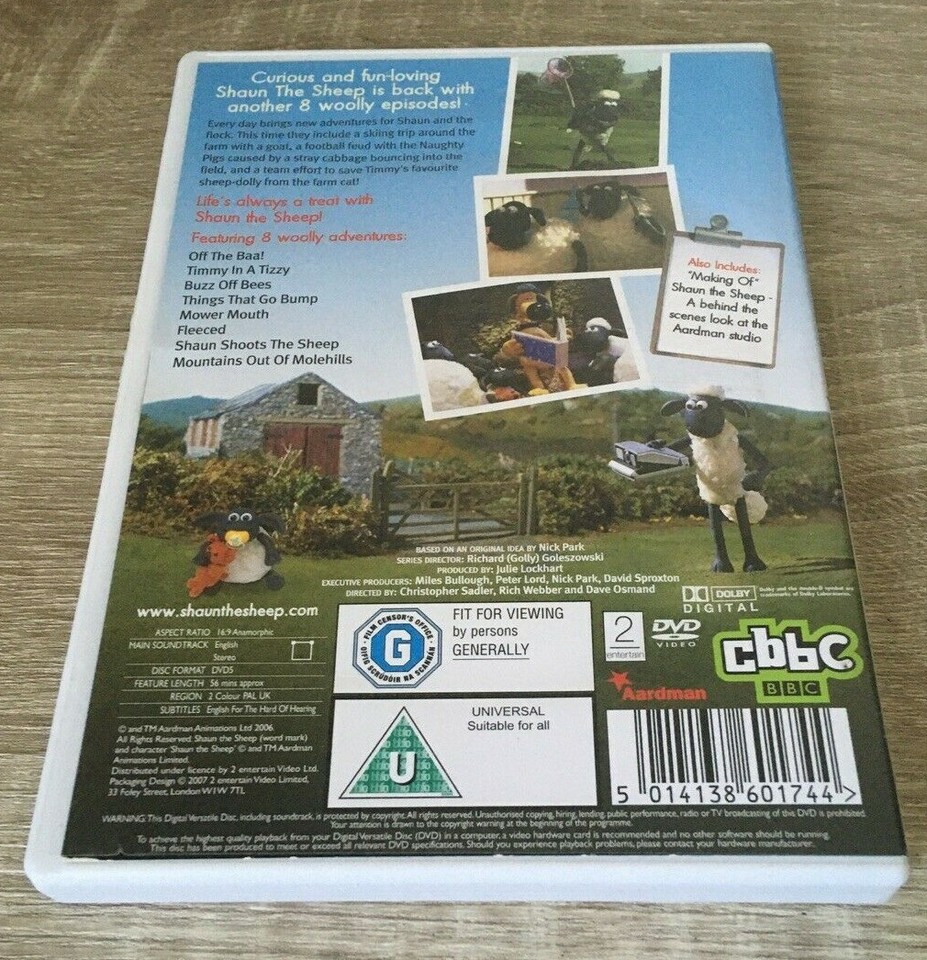 SHAUN THE SHEEP - Off The Baa! (DVD, 2006) KIDS FAMILY FUN FILM DVD | eBay