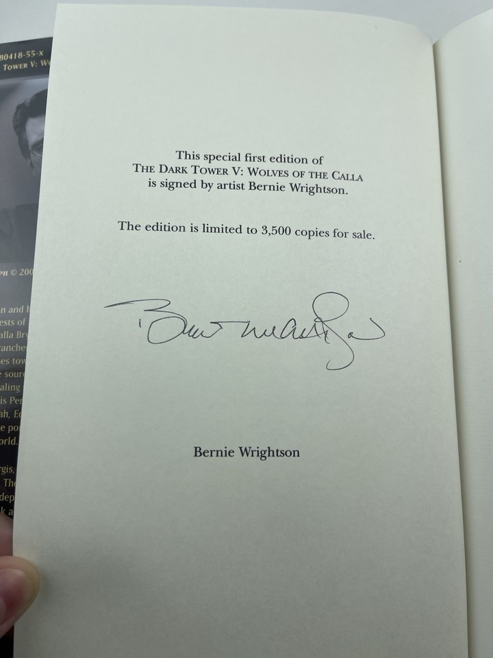 Stephen King Wolves of the Calla, The Dark Tower V - Artist Edition ...