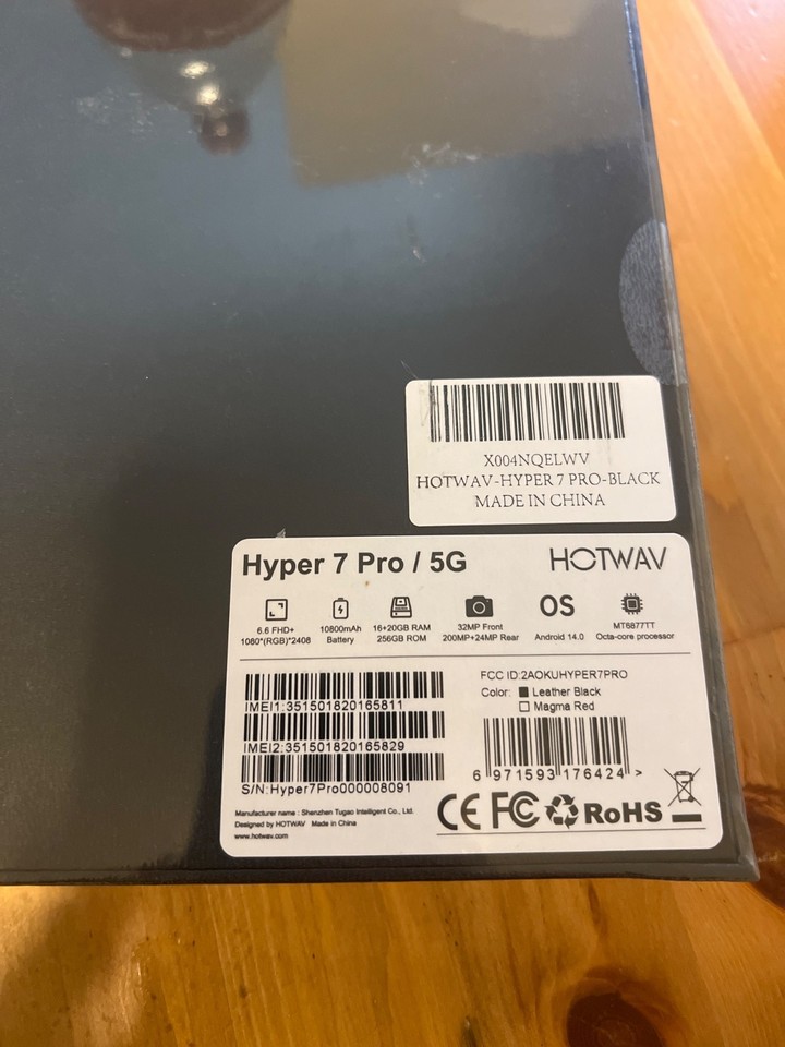 HOTWAV Hyper 7 Pro 5G Rugged Smartphone Dual Screen 6.6" 36GB+256GB 10800mAh | eBay