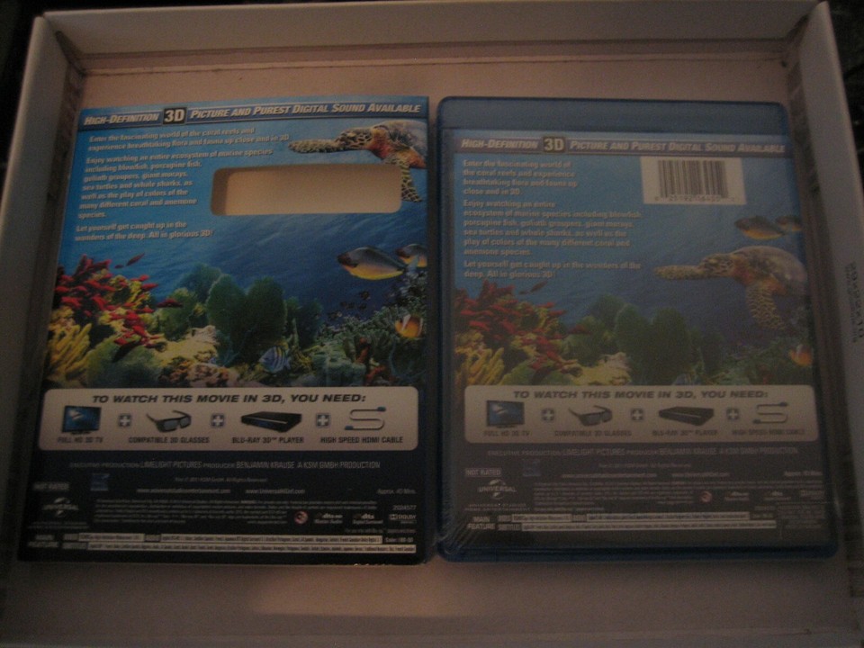brand new fascination coral reef Blu-ray 3D + Blu-ray SEALED wit slipcover 25192164552| eBay