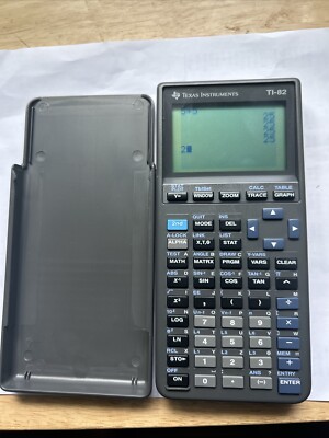 Texas Instrument TI 82 Graphing Calculator W Cover Tested | eBay